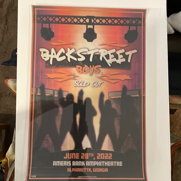 Ameris | Art | Rare Backstreet Boys June 28222 Sold Out Concert Poster ...